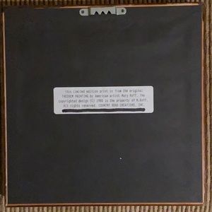 M. Roff | Wall Decor | Framed Mary Roff Theorem Wreath Print Signedered ...